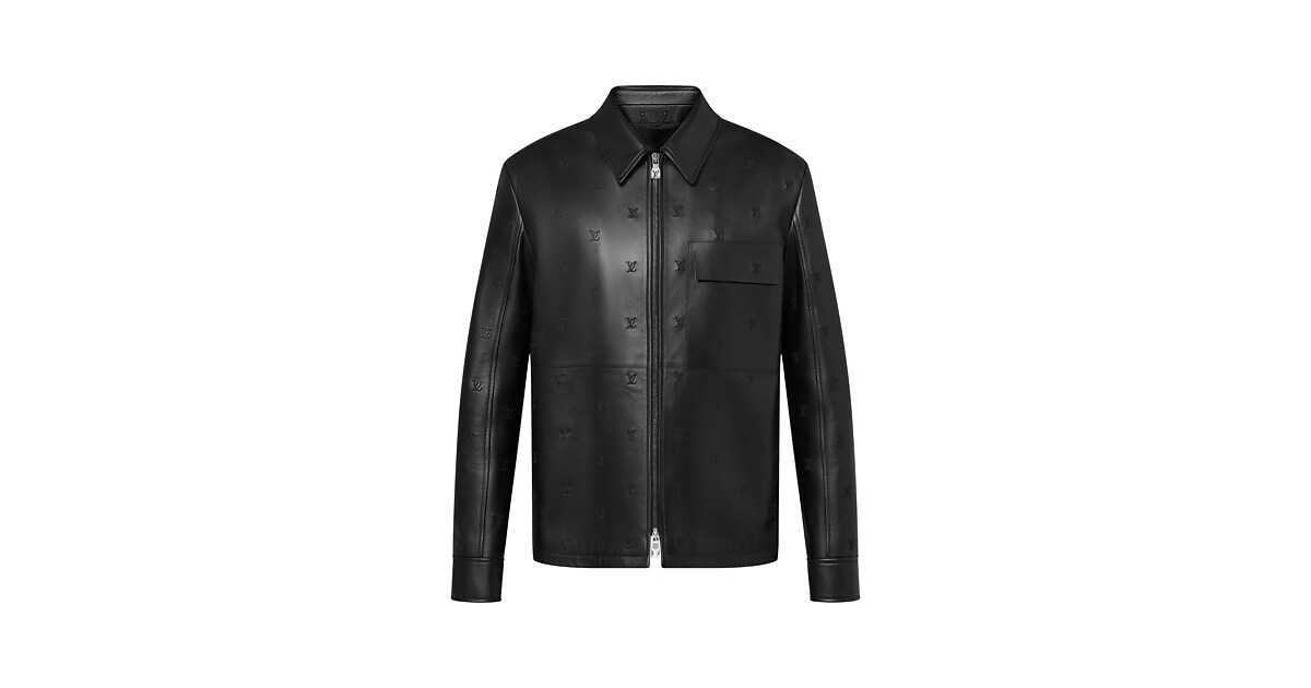 LV Blason Embroidered Leather Overshirt - High-End Ready-to-Wear ...