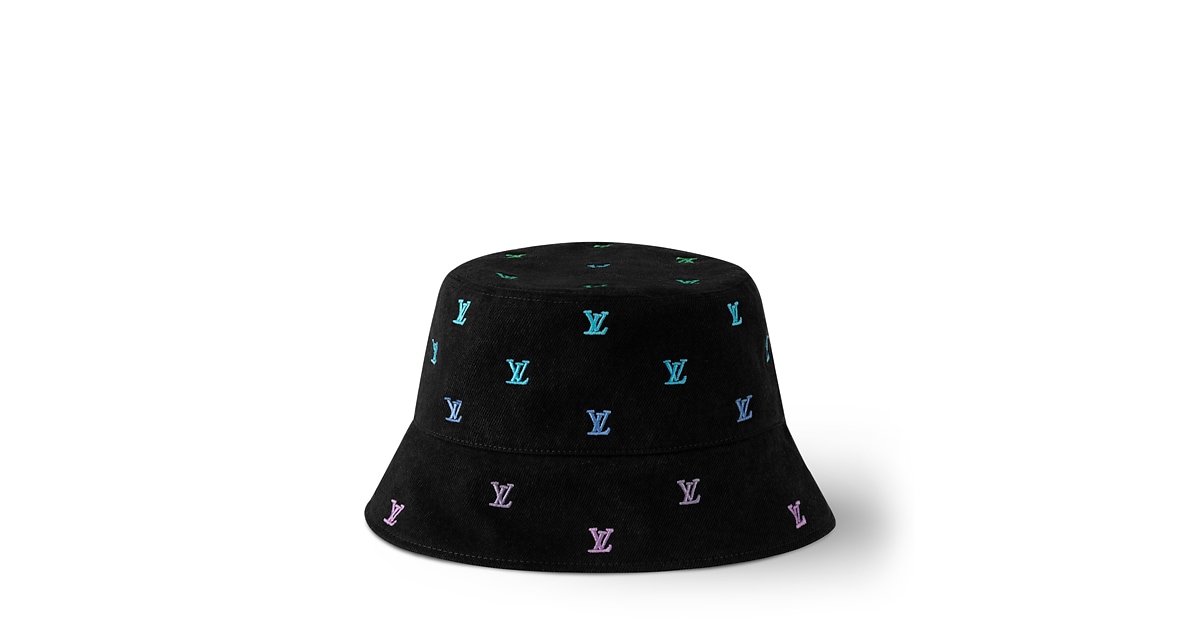 LV Blason Shading Denim Reversible Bucket Hat S00 - Accessories | LOUIS ...
