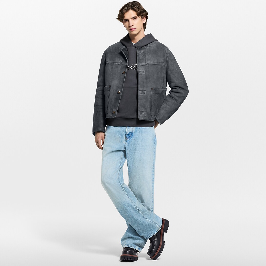 Collarless Shearling Jacket - Ready to Wear | LOUIS VUITTON