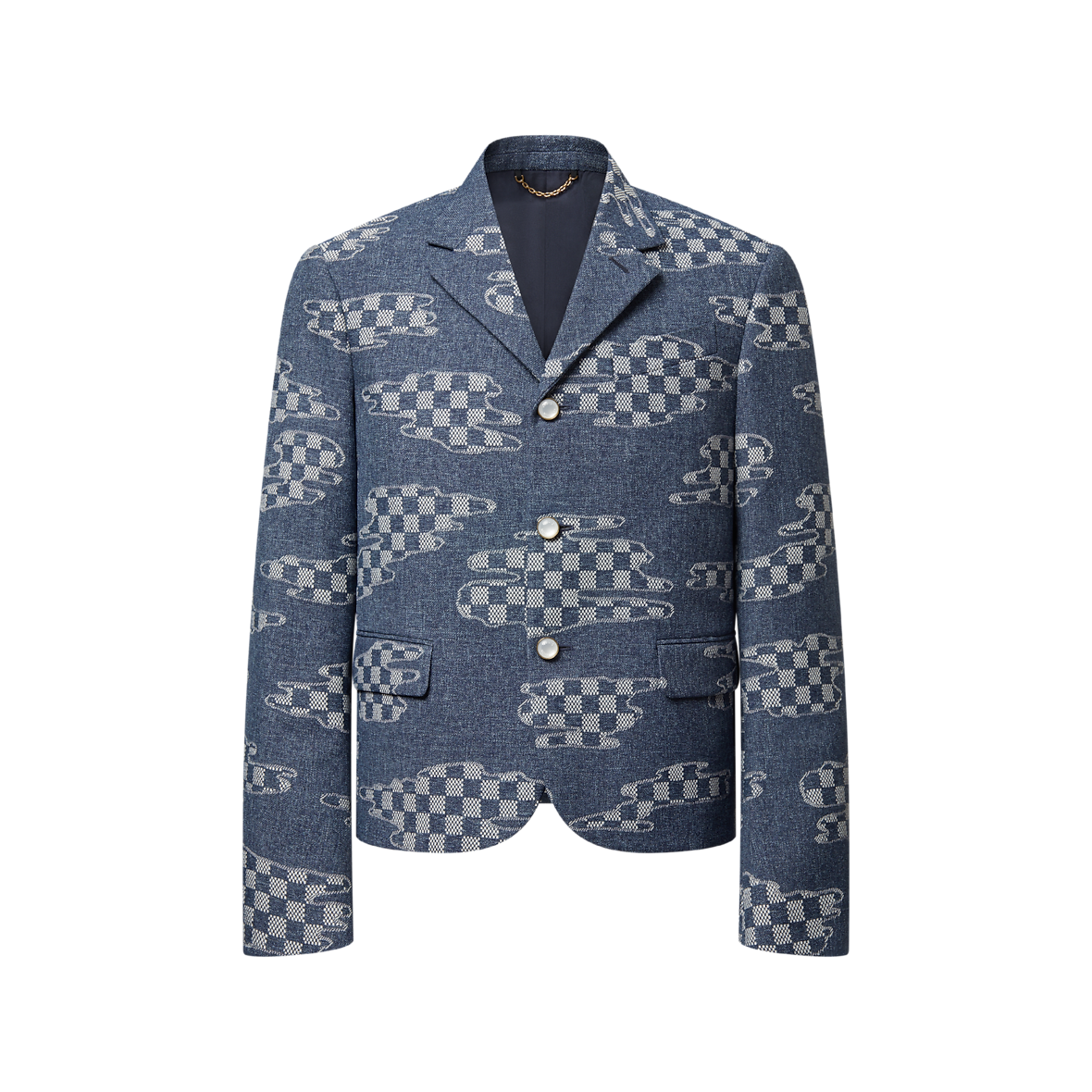 Damier Cropped Single-Breasted Jacket - Ready-to-Wear | LOUIS VUITTON
