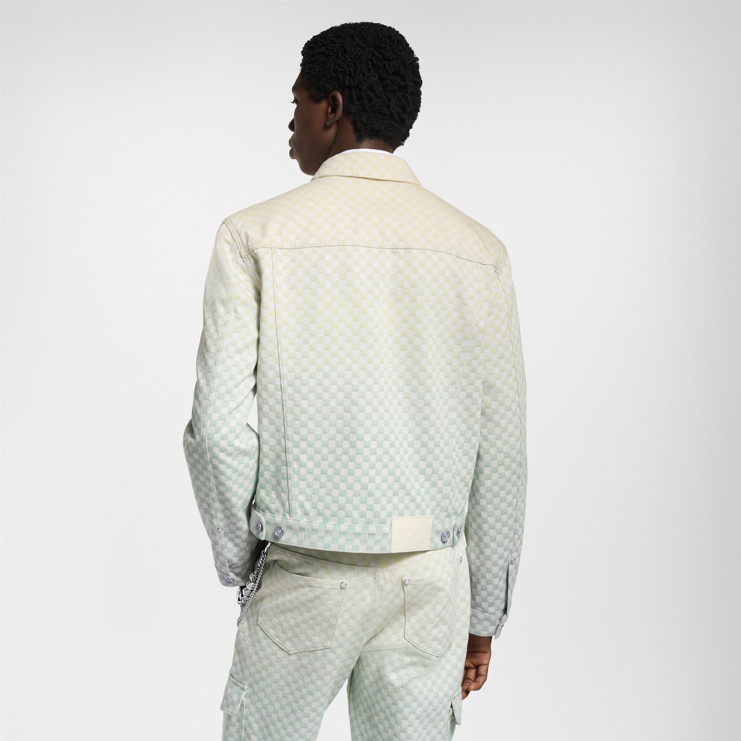 Damier Gradient Jacquard Denim Jacket - Ready to Wear | LOUIS VUITTON
