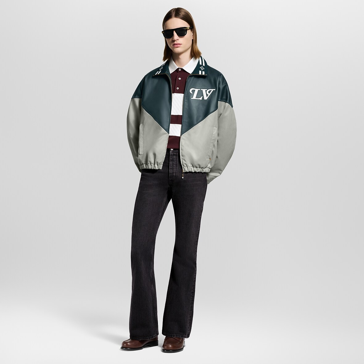 Graphic Leather Mix Tracktop - High-End Ready-to-Wear | LOUIS VUITTON