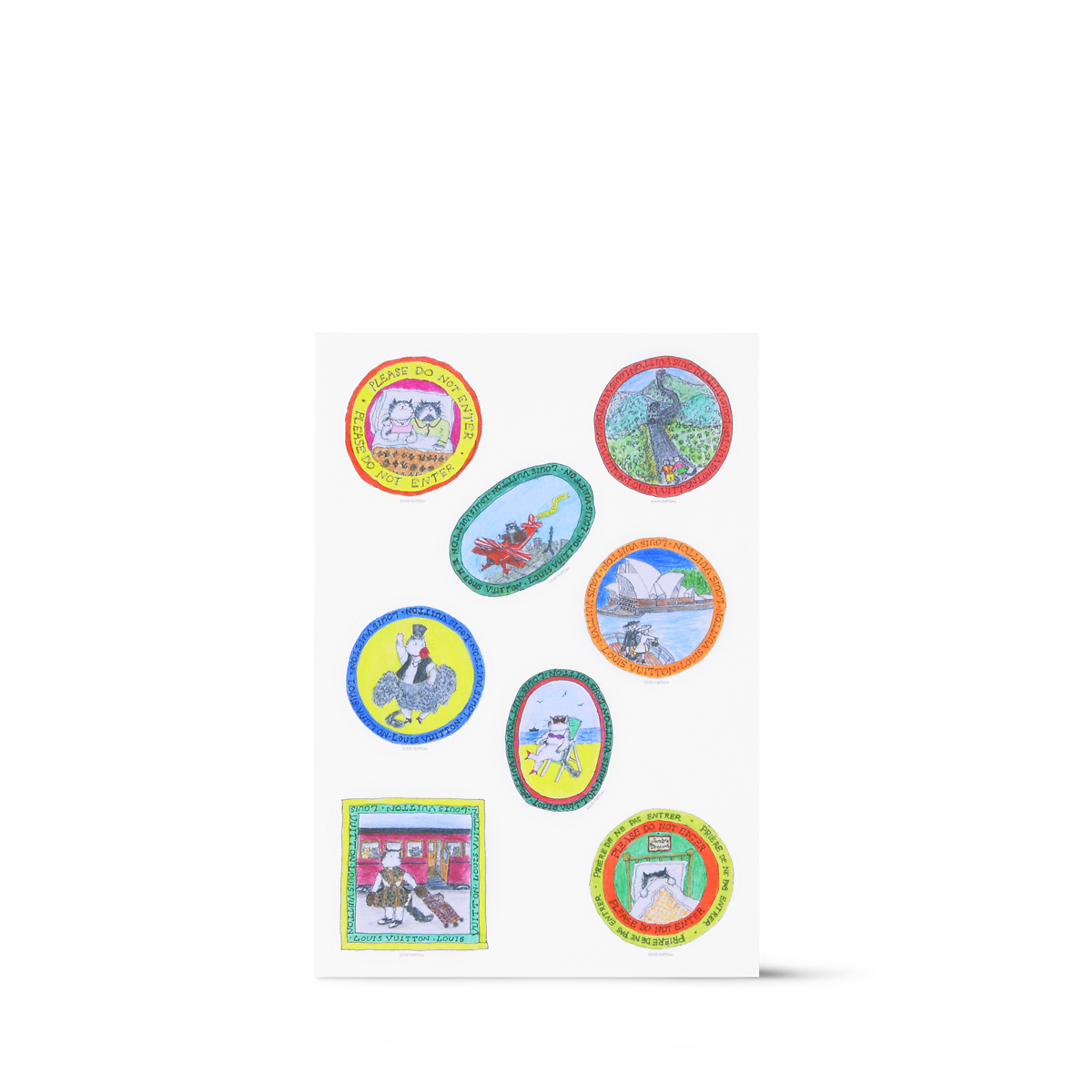 Jane Notebook MM & Stickers S00 - Library | LOUIS VUITTON