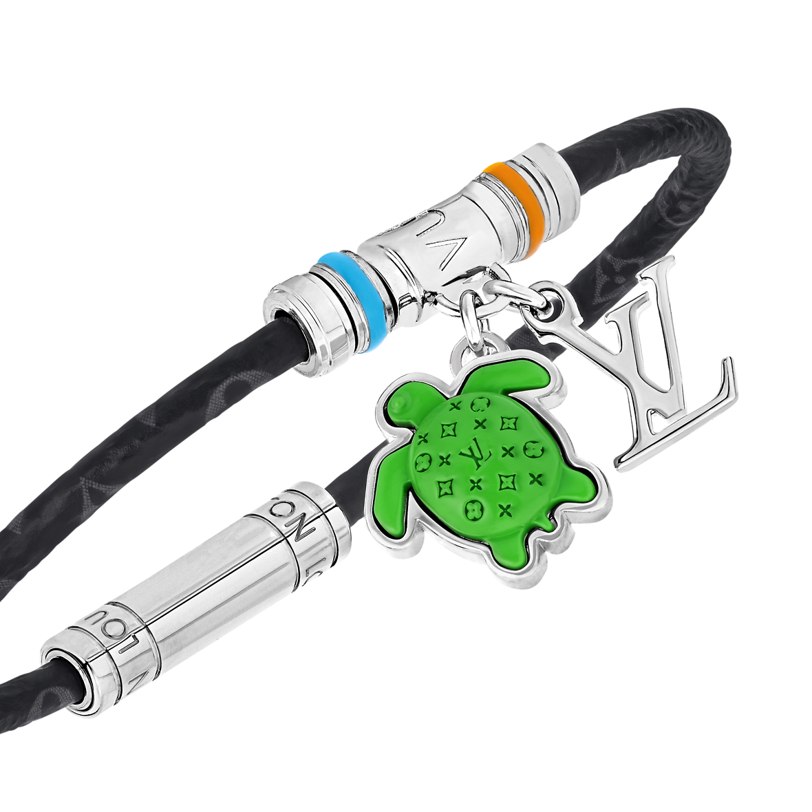 Keep It Turtle Bracelet Monogram Eclipse Canvas - Fashion Jewelry ...