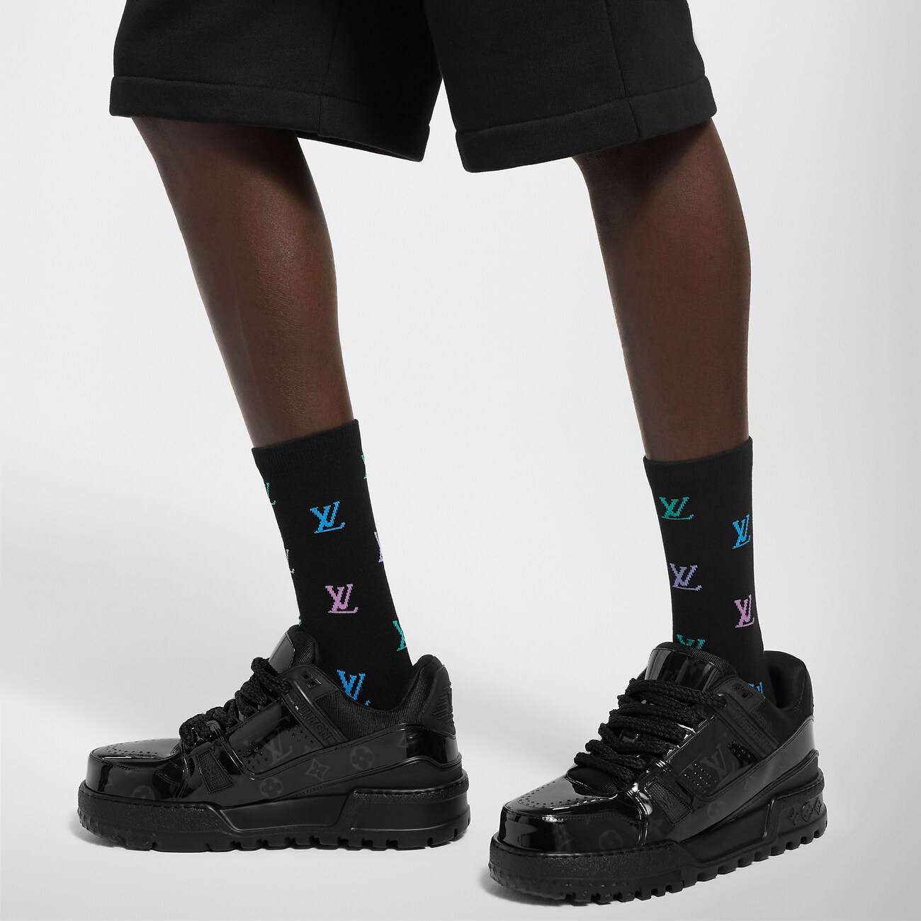 LV Blason Shading Socks S00 - Accessories | LOUIS VUITTON