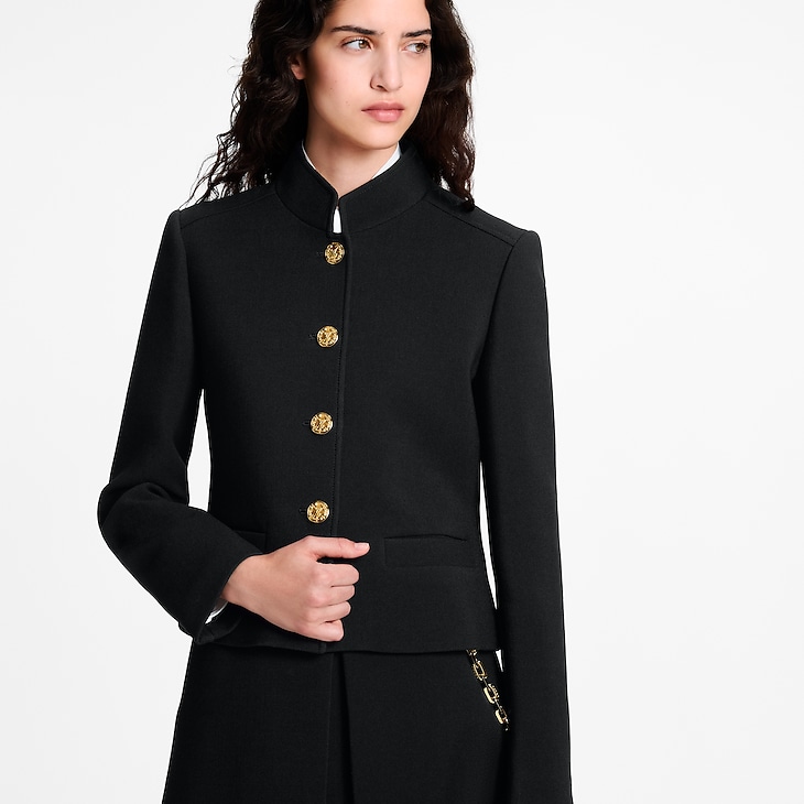 LV Button Officer Jacket - Ready-to-Wear | LOUIS VUITTON