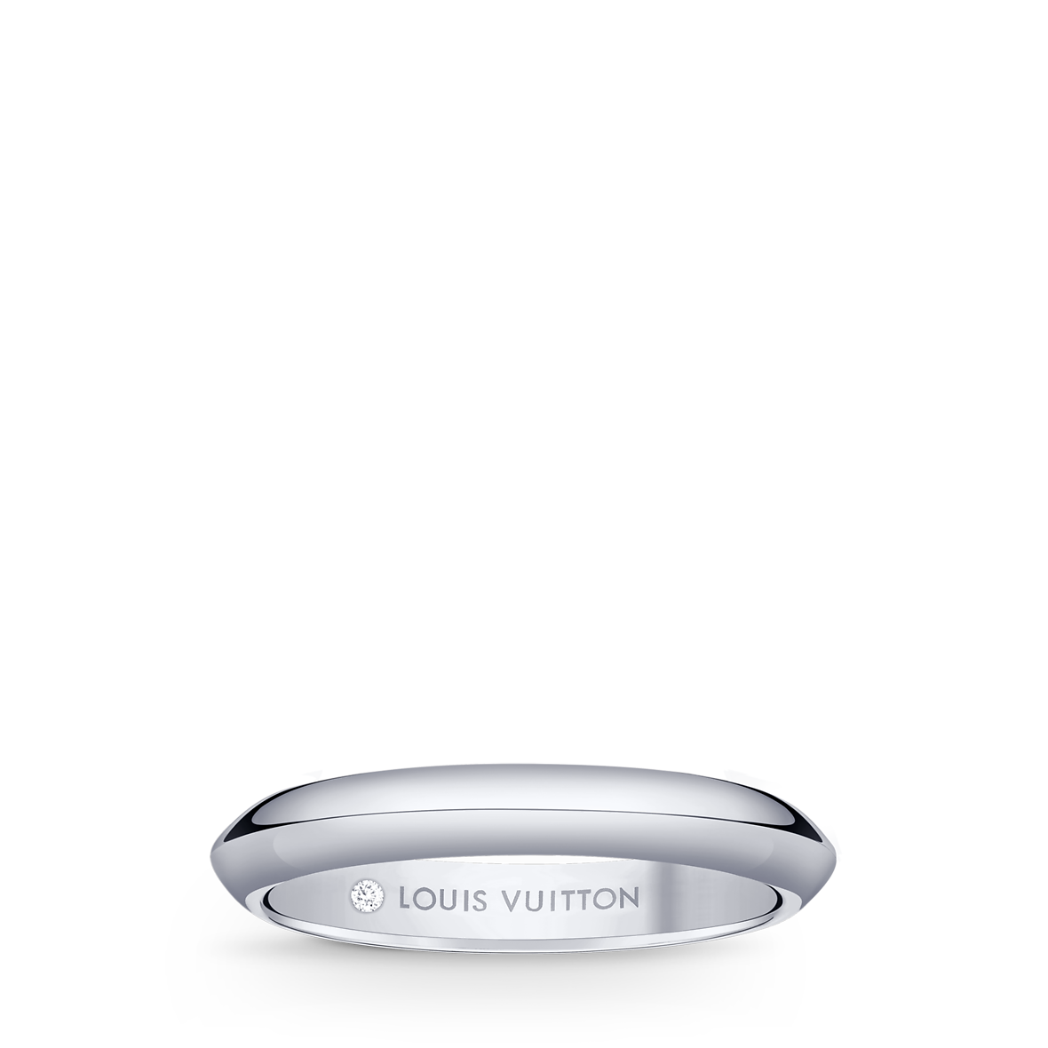 LV Diamonds 3mm Wedding Band, Platinum - Categories | LOUIS VUITTON