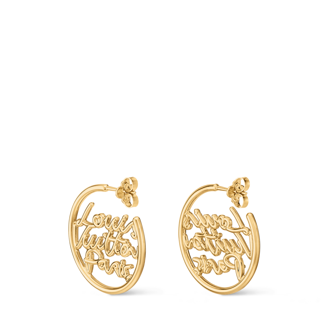 LV Script Hoops PM S00 - Fashion Jewelry | LOUIS VUITTON