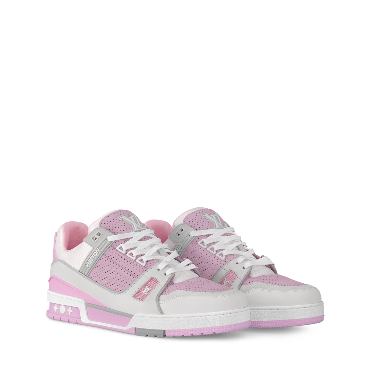 Pink LV Trainer Shoes | LOUIS VUITTON