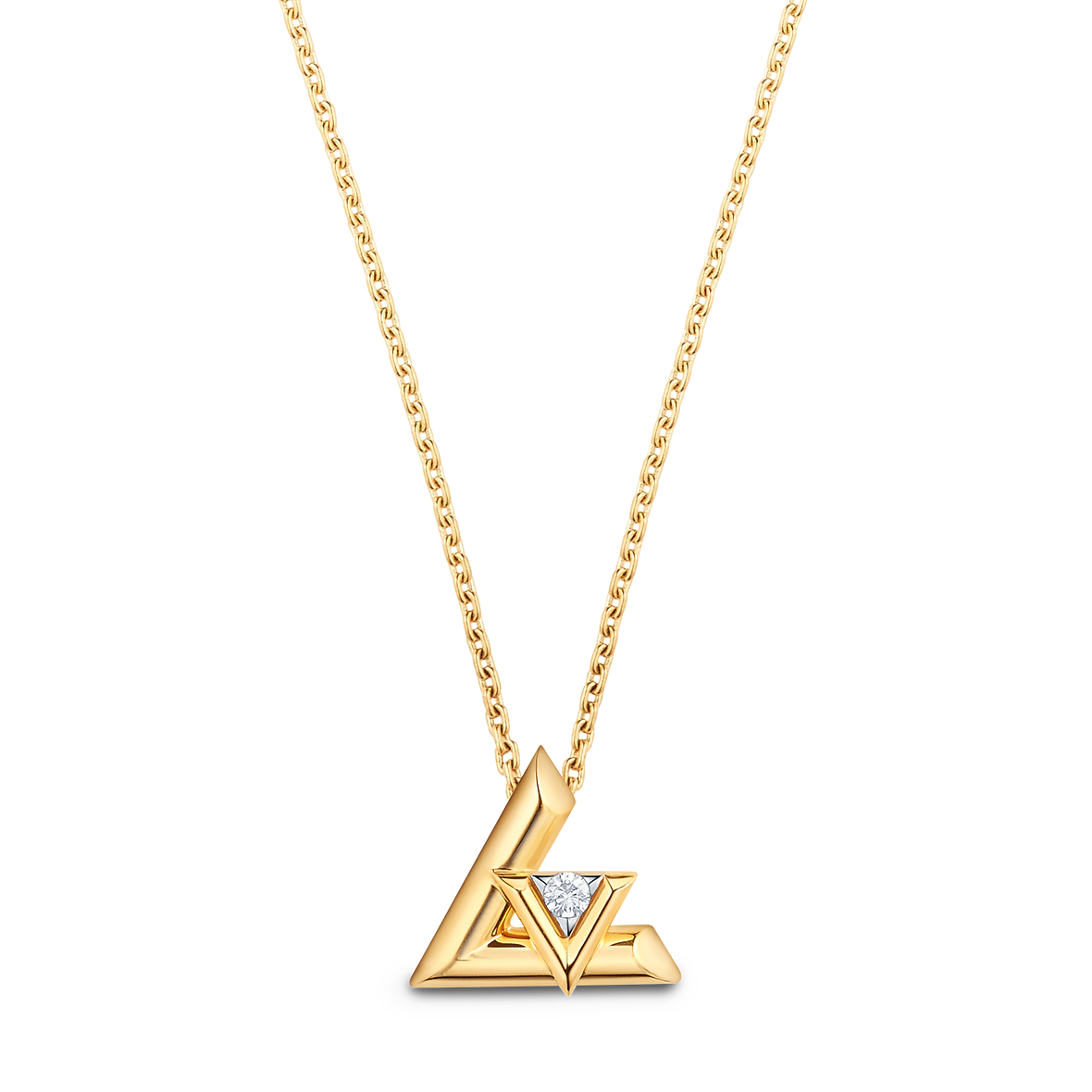 LV Volt One Large Pendant, Yellow Gold And Diamond - Categories | LOUIS ...
