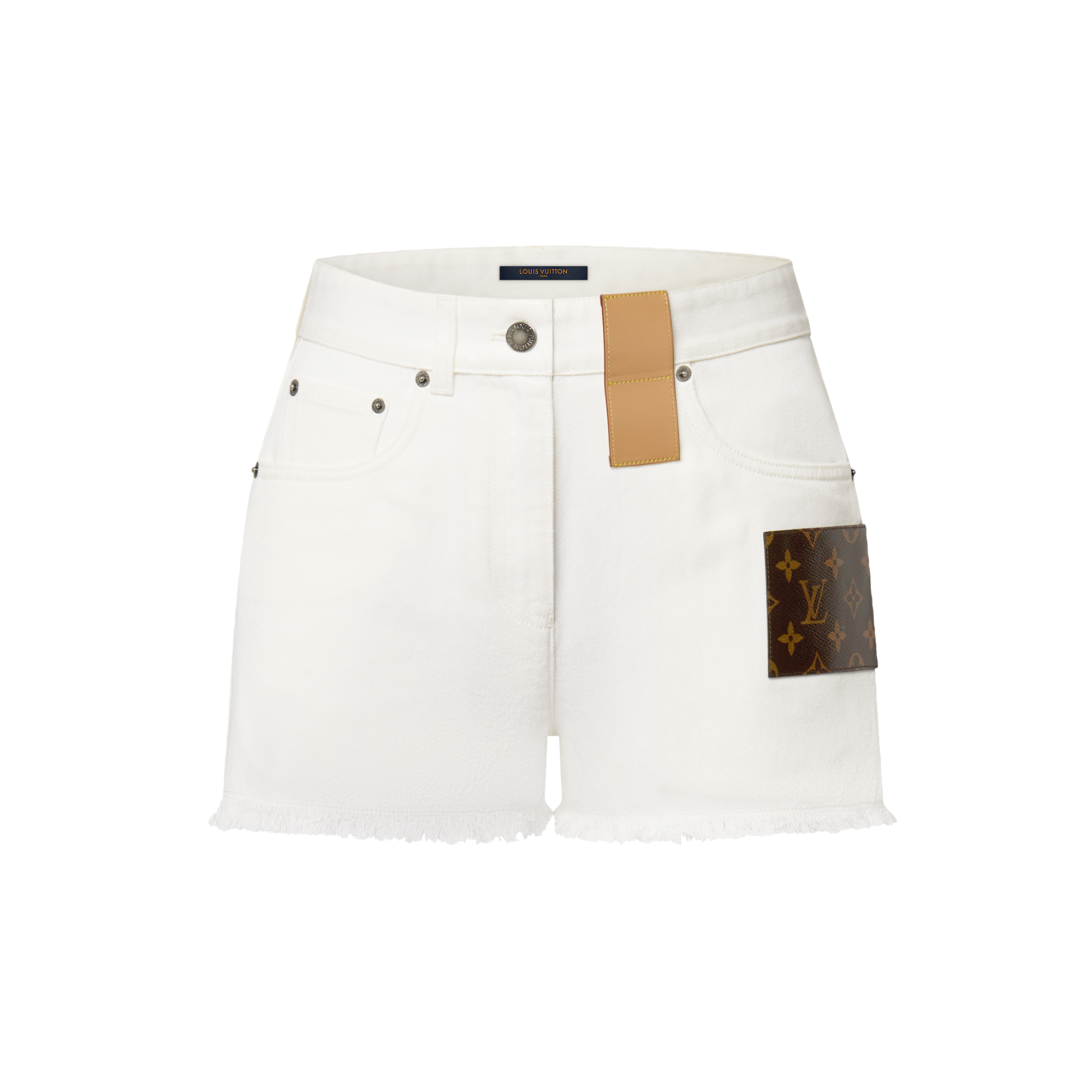Monogram Accent Denim Mini Shorts - Ready to Wear | LOUIS VUITTON