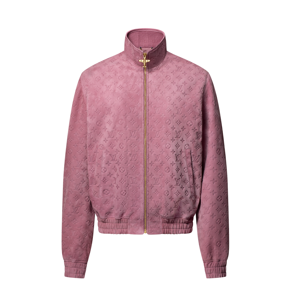 Monogram Debossed Leather Tracksuit Jacket - Ready to Wear | LOUIS VUITTON