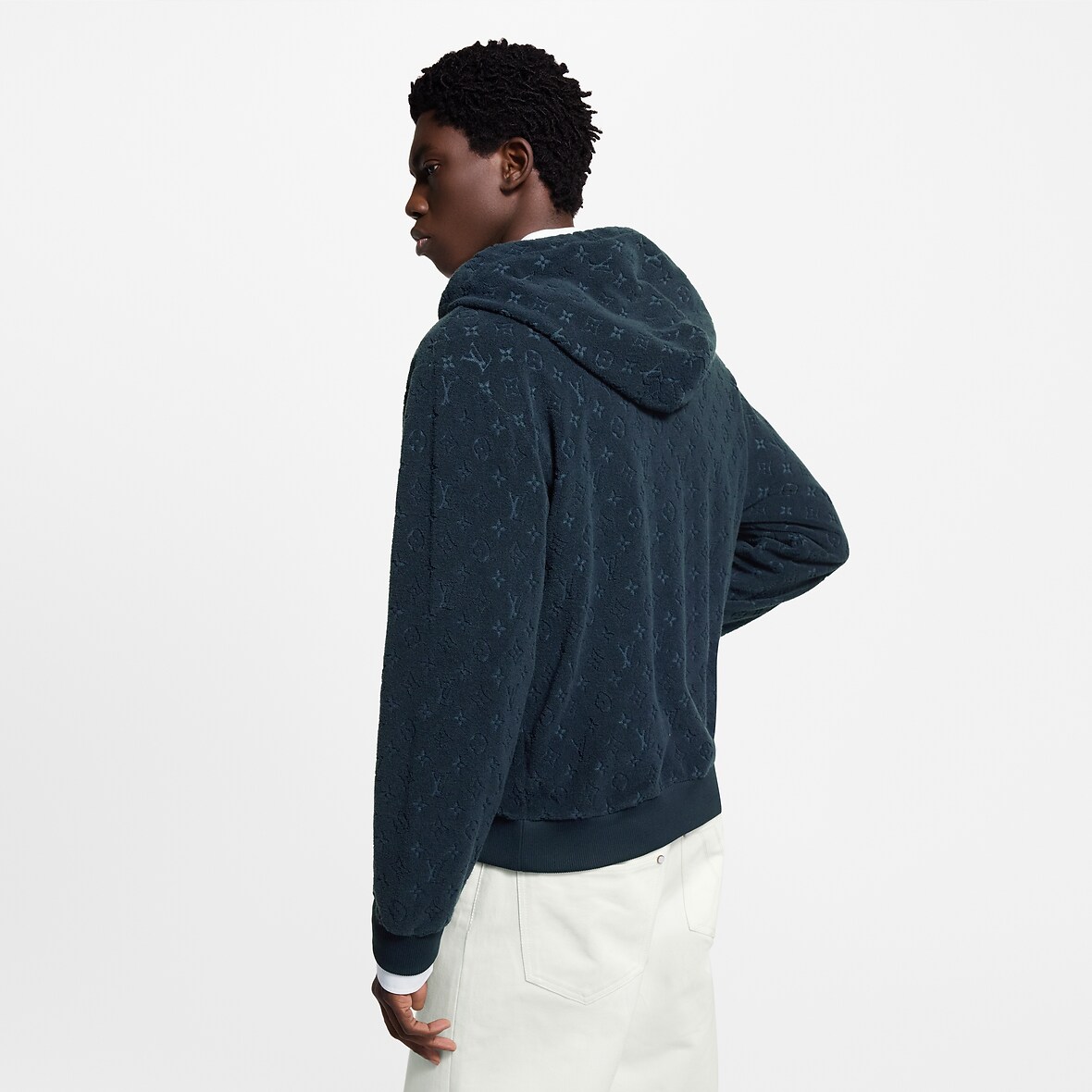 Monogram French Terry Zip-Through Hoodie - Ready to Wear | LOUIS VUITTON