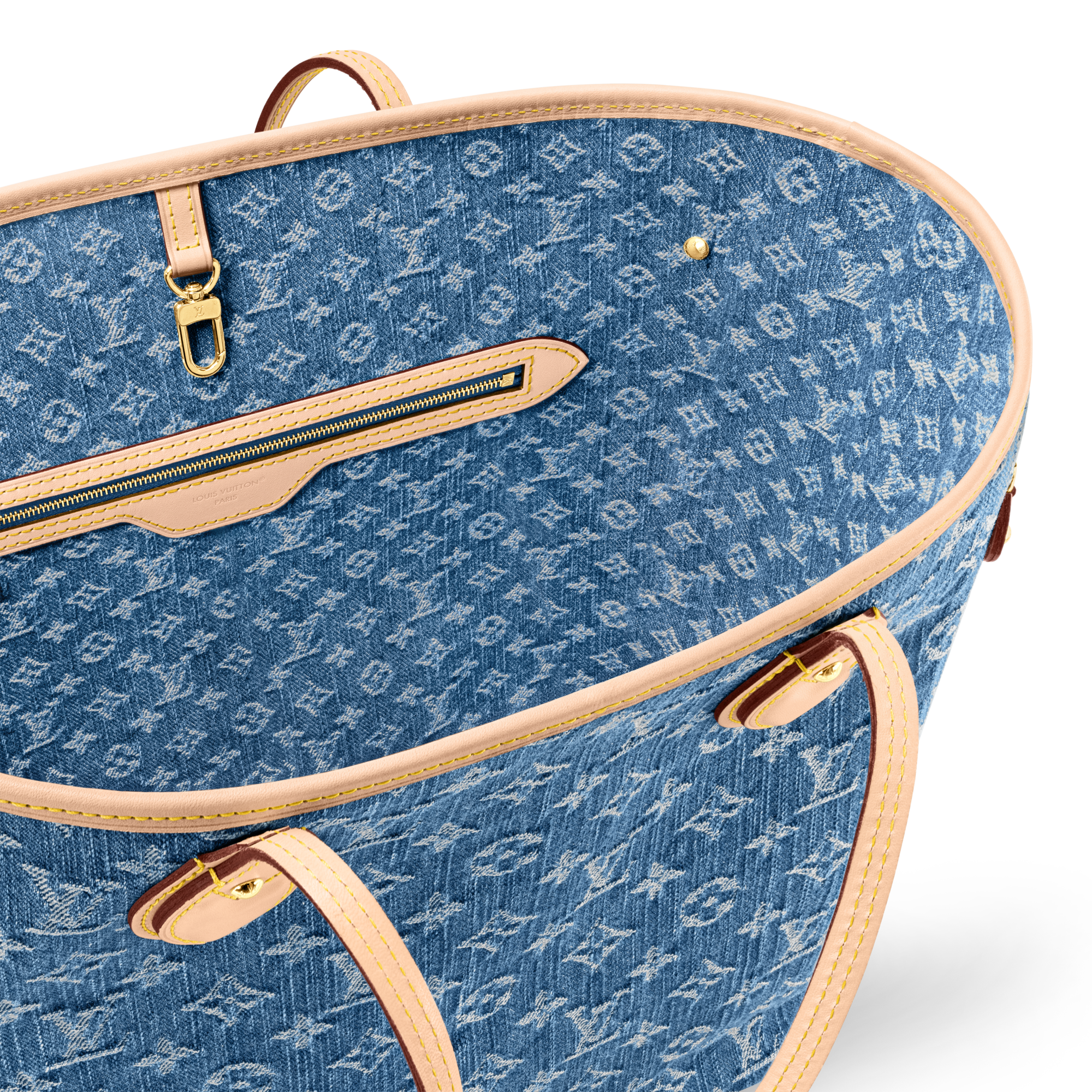 Neverfull MM Monogram Denim - Handbags | LOUIS VUITTON