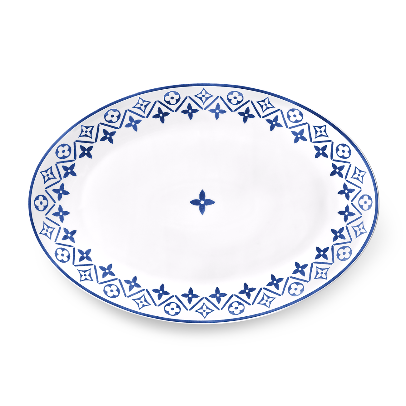 Oval Plate Monogram Flower Tile - Home and Art of Dining | LOUIS VUITTON