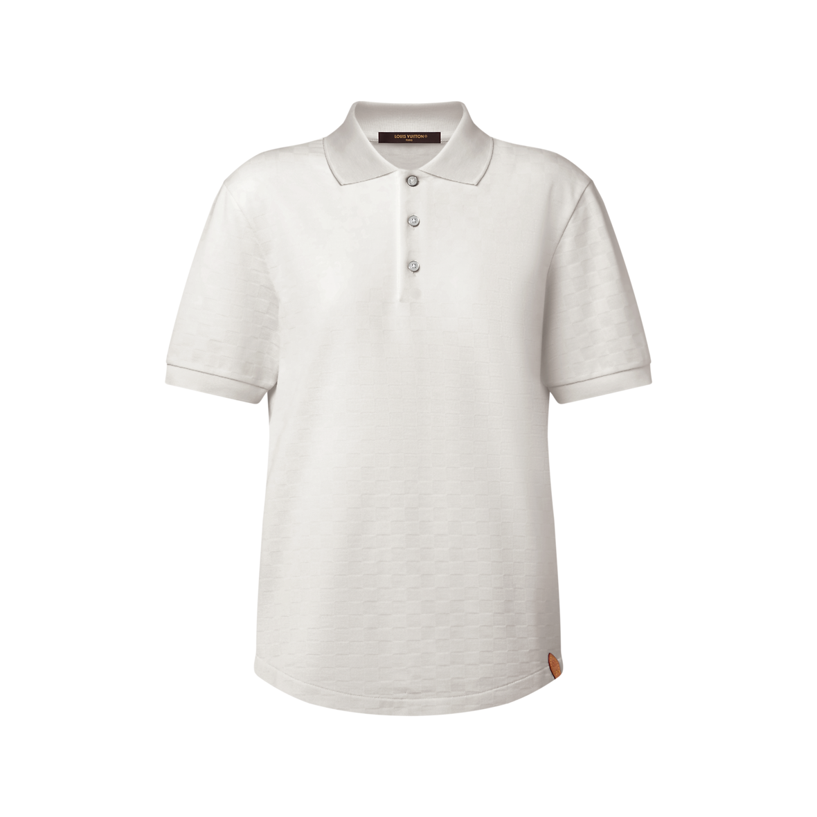Silk-Cotton Damier Pique Polo Shirt - For Men | LOUIS VUITTON
