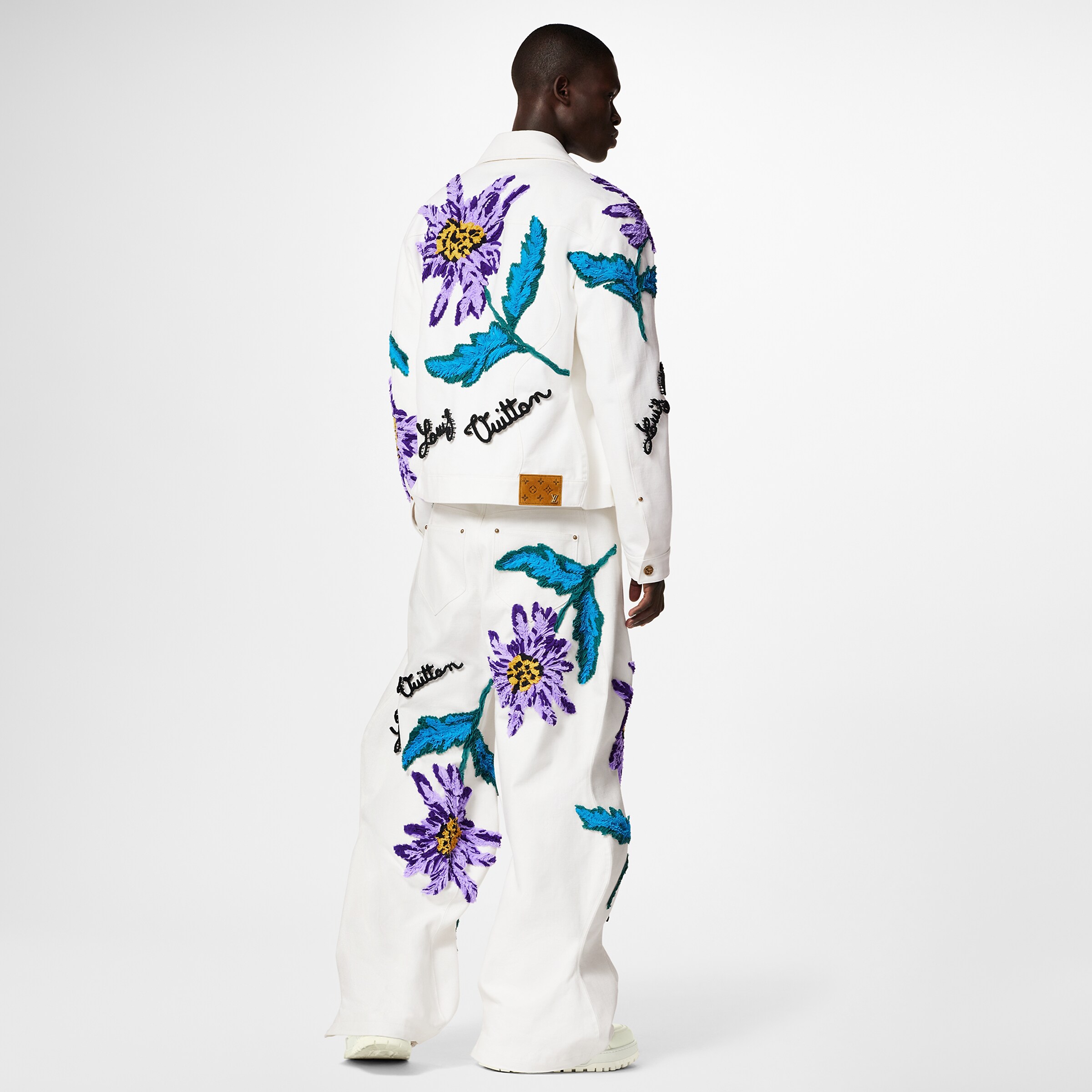 Thistle Embroidered Wavy Denim Jacket - Ready to Wear | LOUIS VUITTON
