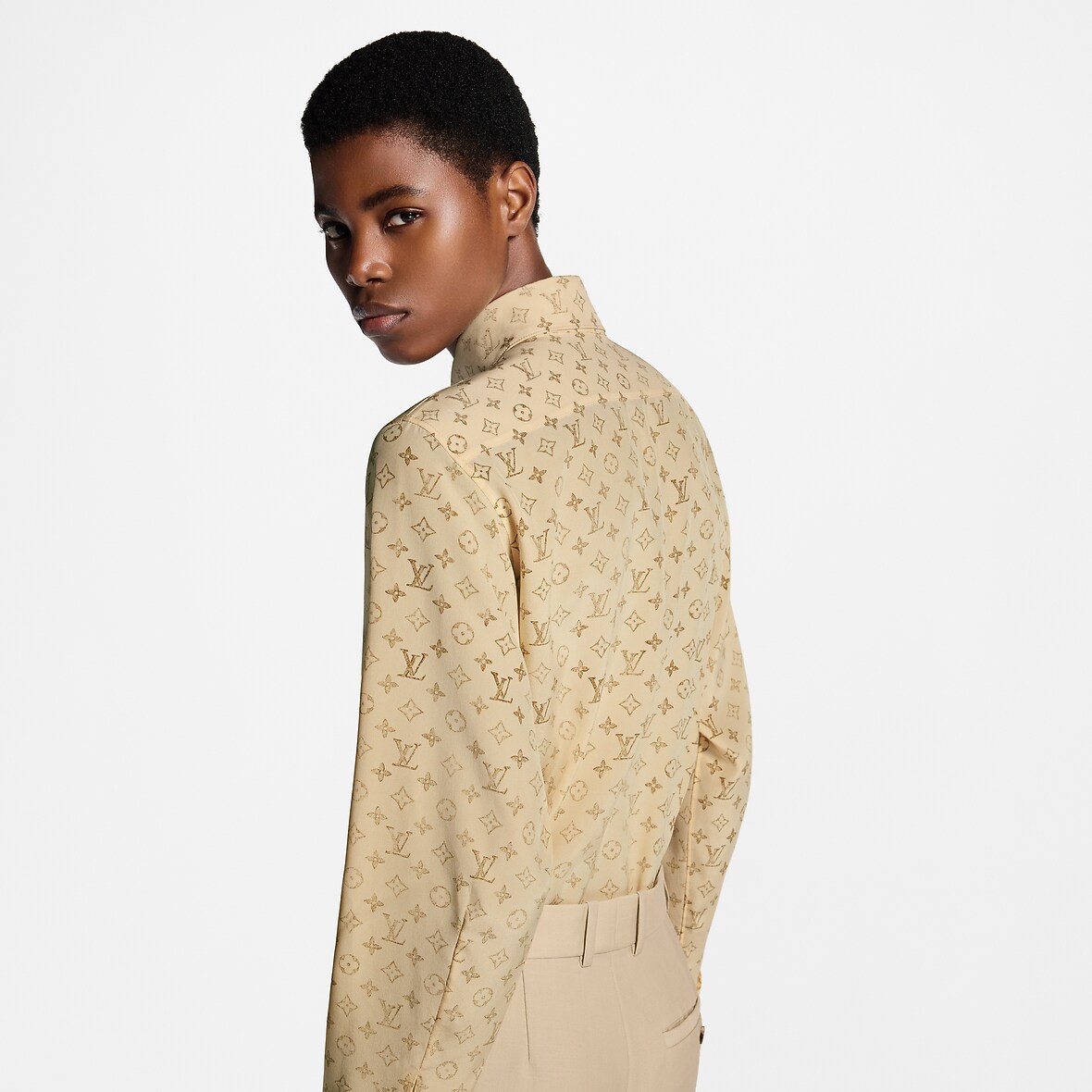 Washed Monogram Silk Shirt - Ready to Wear | Louis Vuitton India