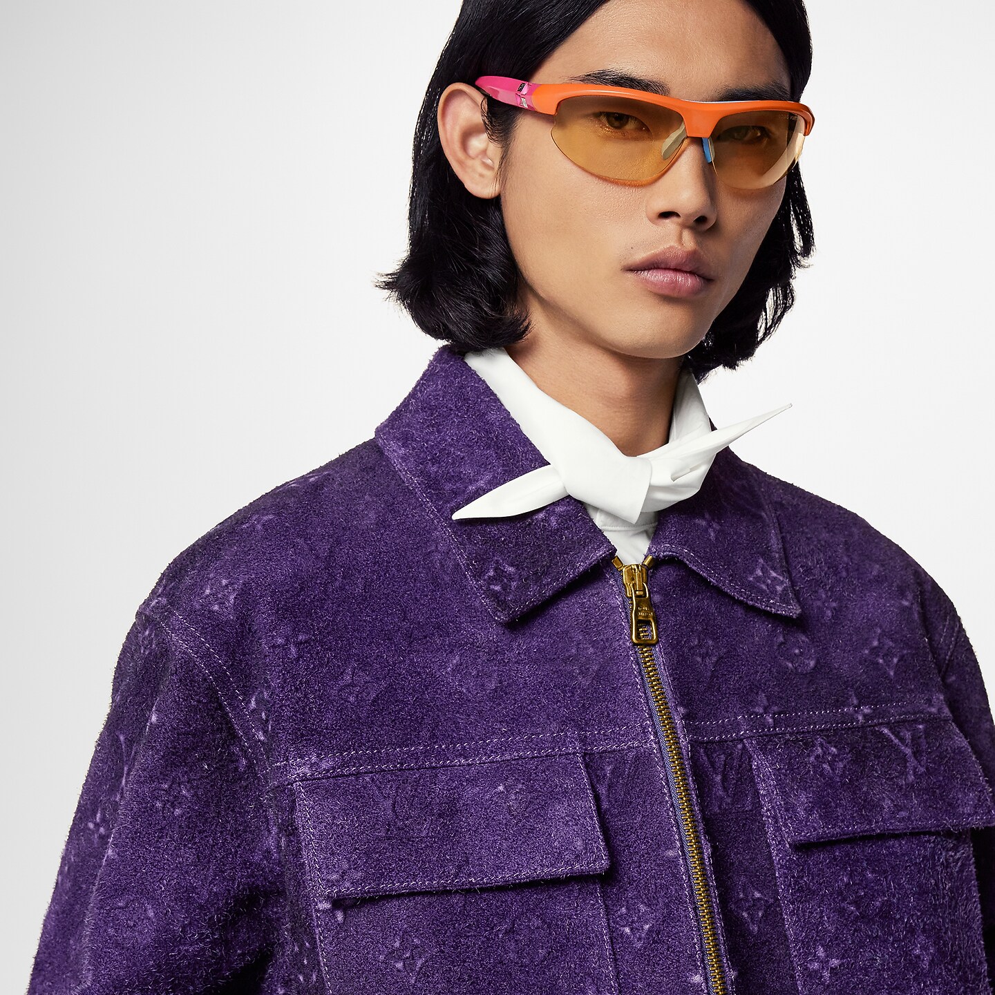 Workwear Monogram Embossed Suede Jacket - Ready to Wear | Louis Vuitton ...