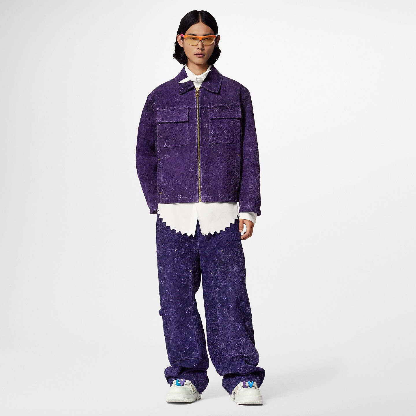 Workwear Monogram Embossed Suede Jacket - Ready to Wear | Louis Vuitton ...